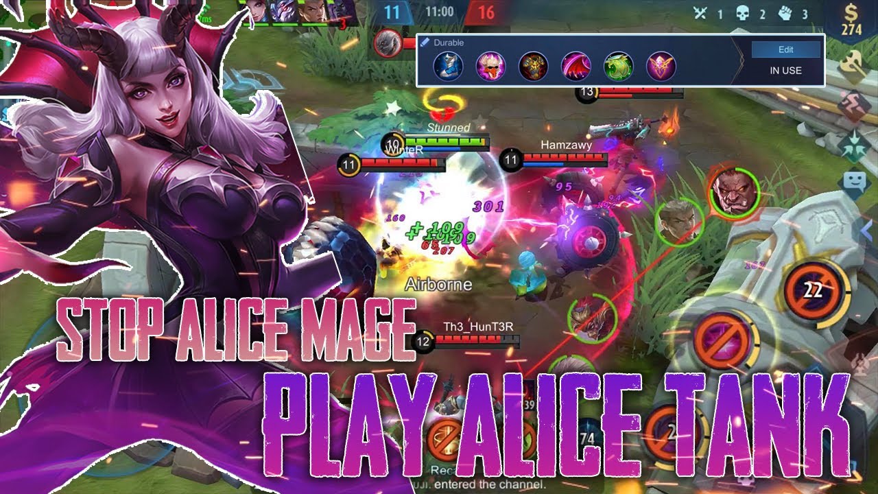 YOU WILL NOT PLAY ALICE AS A MAGE AFTER SEE THIS | ALICE TANK HARD GAME ...