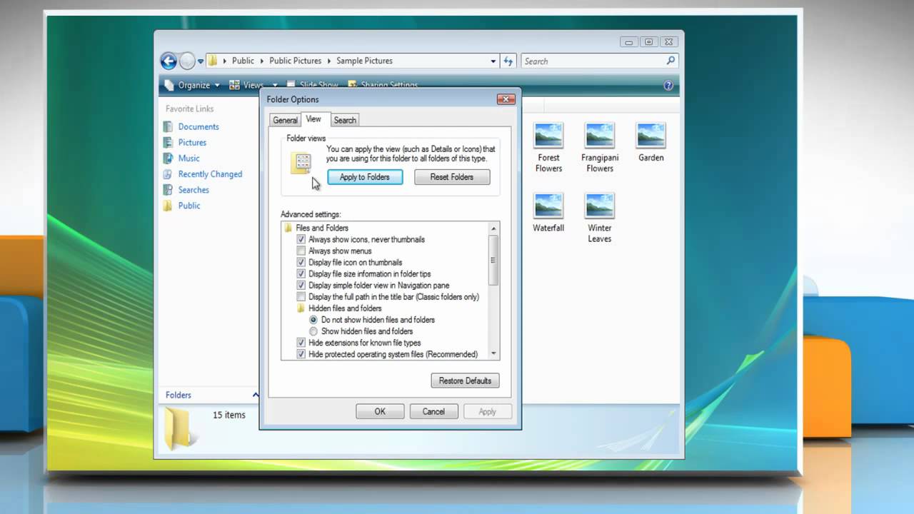 How to View pictures as thumbnails in Windows® Vista - YouTube