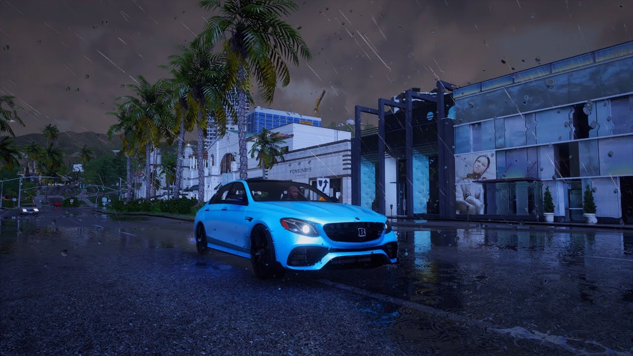 GTA 5 Realistic Rain Revamped with Photorealistic Graphics - YouTube