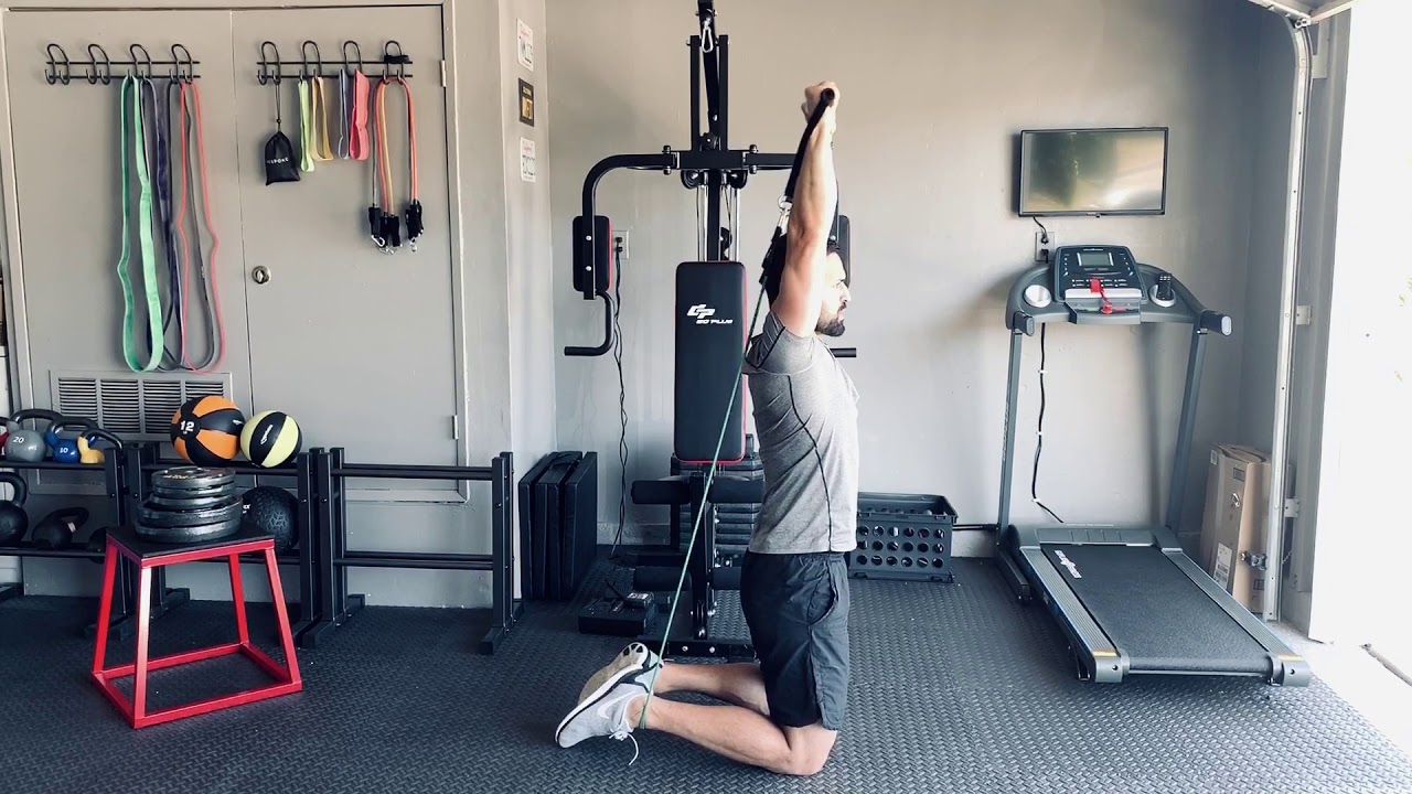 Resistance Bands Over head Extension - YouTube