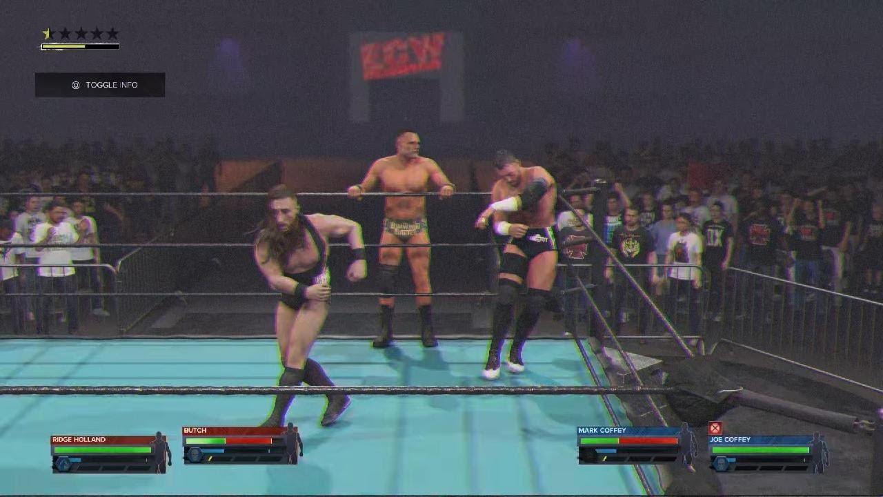 WWE 2K24_ECW: Brawling Brutes v Gallus - YouTube