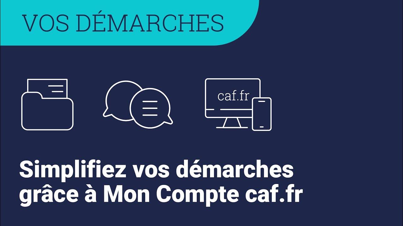 « Caf – Mon Compte » : l’appli qui simplifie vos démarches - YouTube