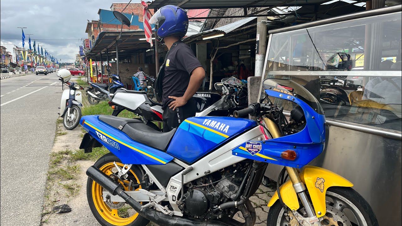 Yamaha TZR pari turun bakar line malam PRU ! - YouTube