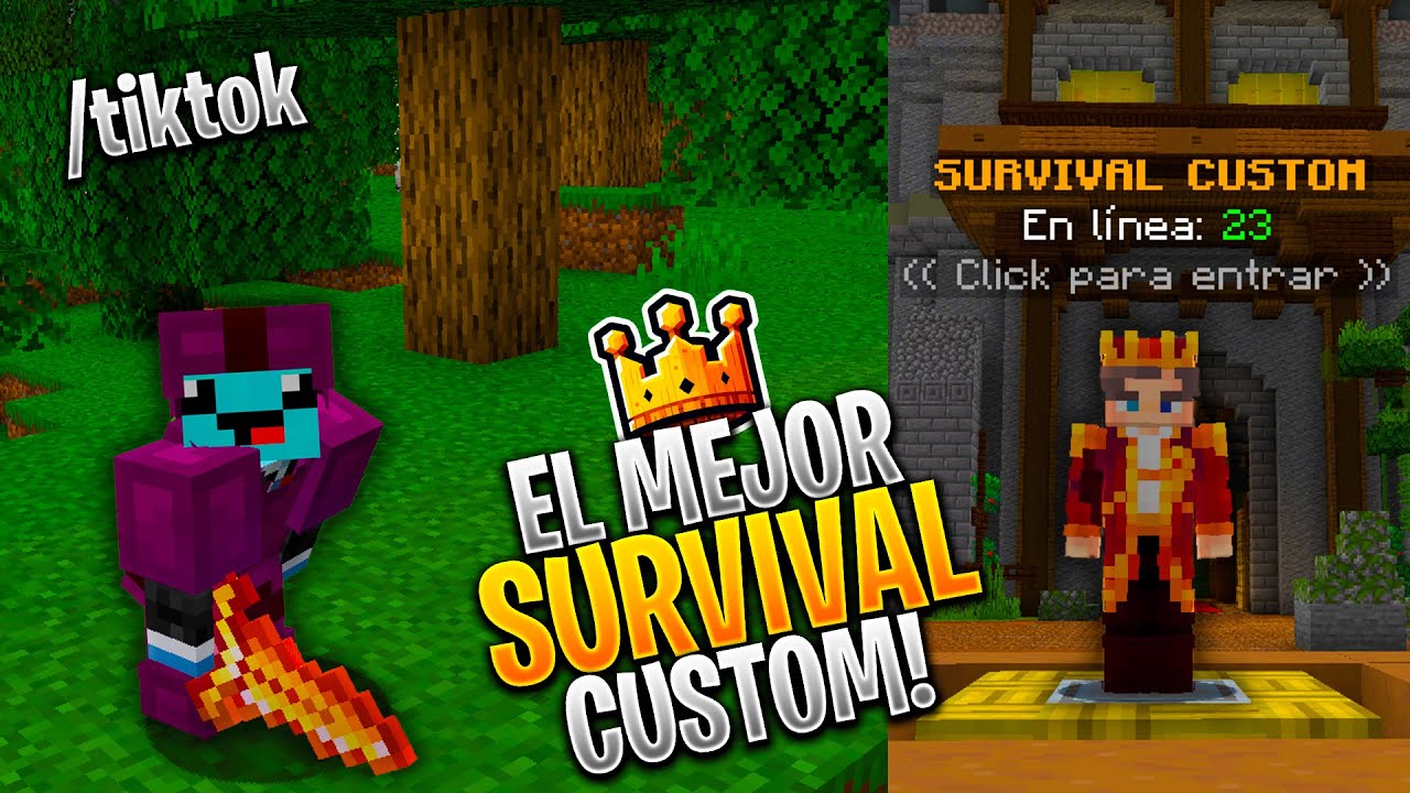 🔔 el mejor SERVIDOR SURVIVAL CUSTOM para Minecraft JAVA/BEDROCK/PE 1.21 | MINELEGENDS! - YouTube