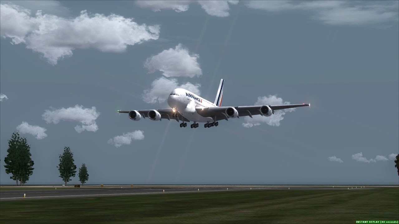 Phuket landing Airbus A380 Airfrance ++ FSX - YouTube