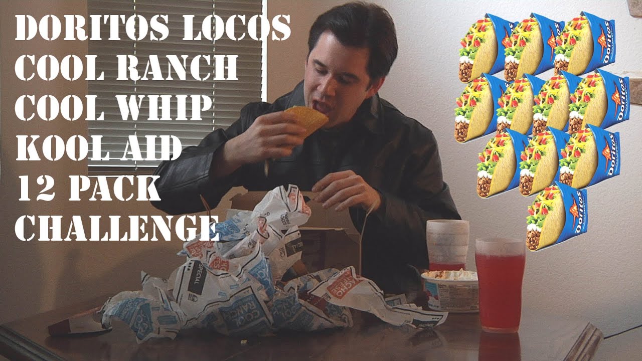 Taco Bell 12 pack challenge - cool ranch doritos locos tacos (w/ cool ...