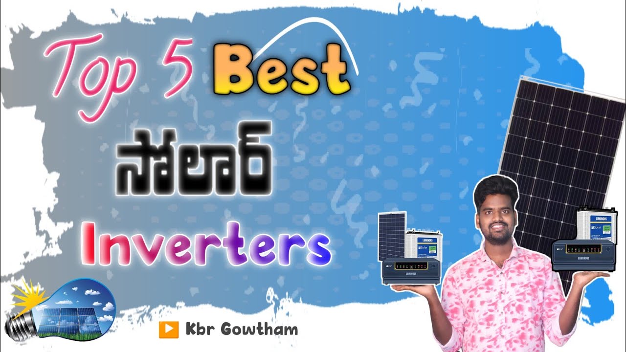 Top 5 Best Solar Inverters For Home In Telugu 2023 - Buying Guide - YouTube