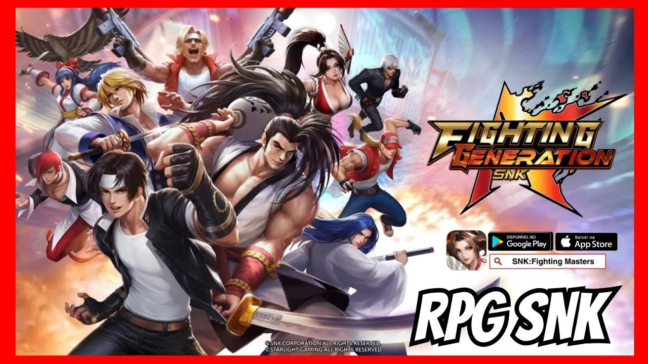 SNK FIGHTING GENERATION | NOVO RPG MOBILE, PERSONAGENS THE KING OF ...