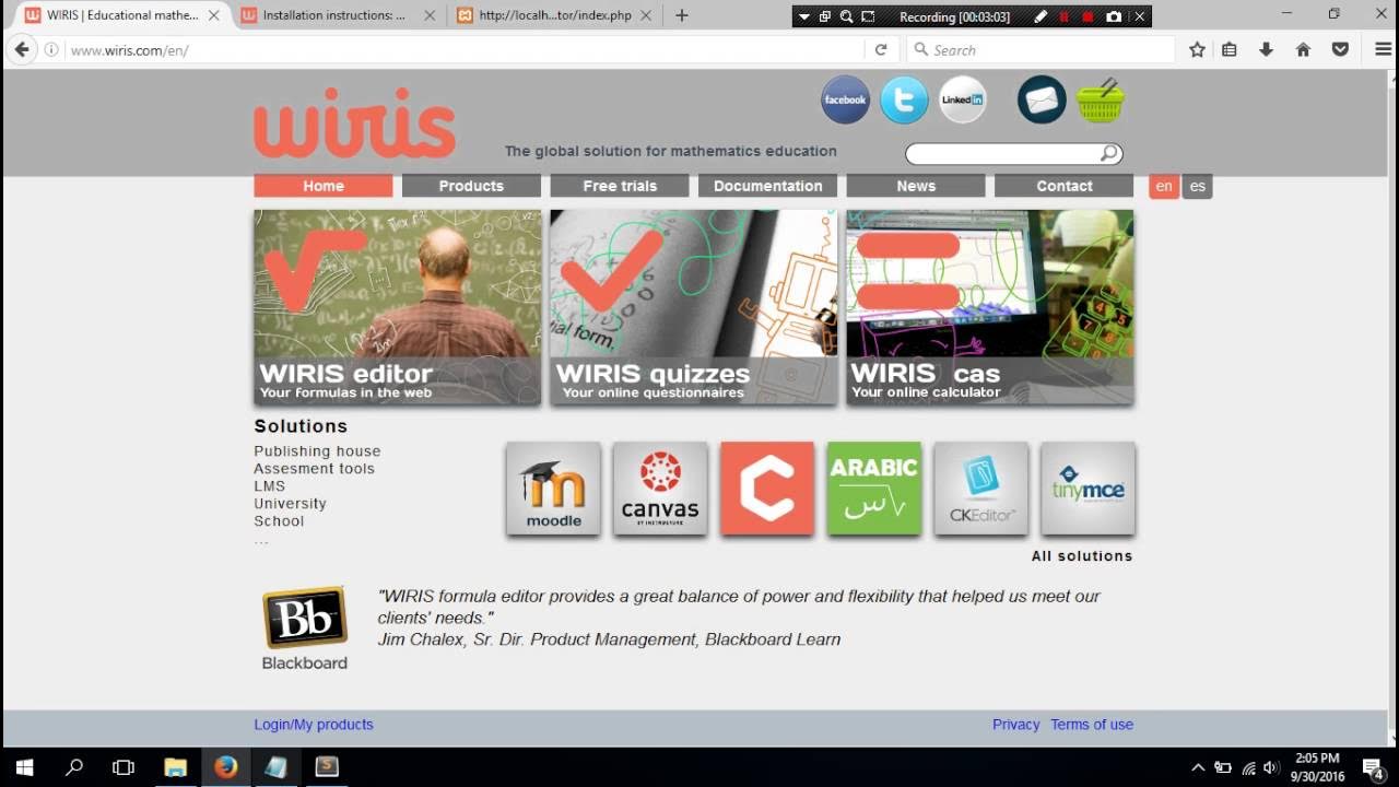 cara instalasi wiris plugin equation matematika pada tinymce - YouTube