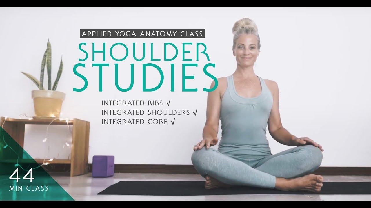 Yin Yoga: applied anatomy class correct shoulder alignment - YouTube