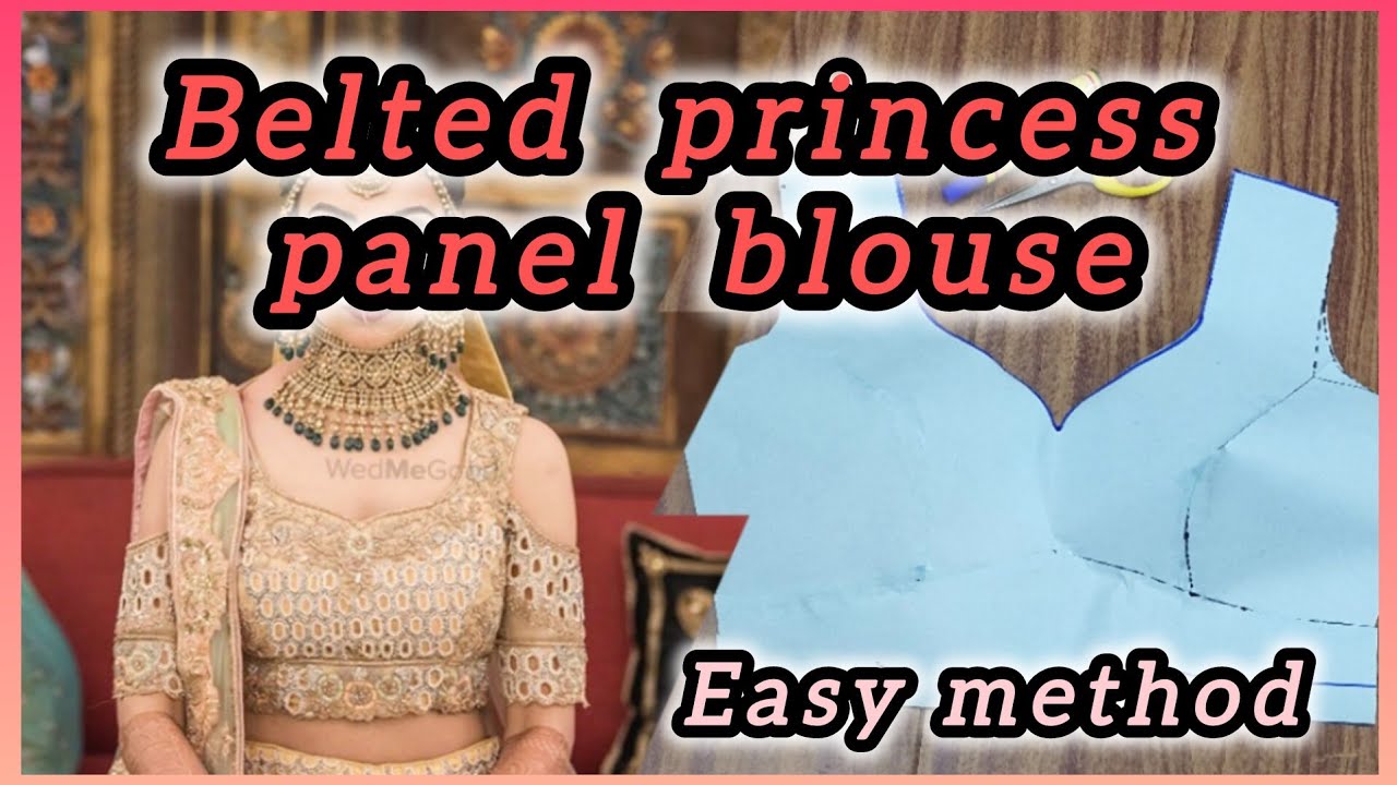 belted blouse/belted princess panel blouse/designer blouse draft ️ ...