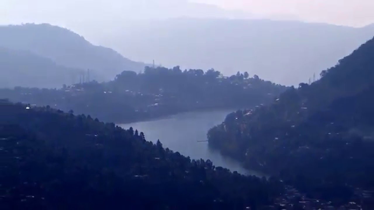 View of Bhimtal from Ghorakhal - YouTube