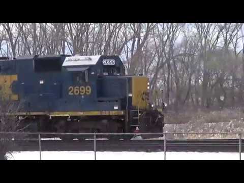 CSX 2699 Leads Short Train East Bound in Syracuse NY...3-6-2018 - YouTube