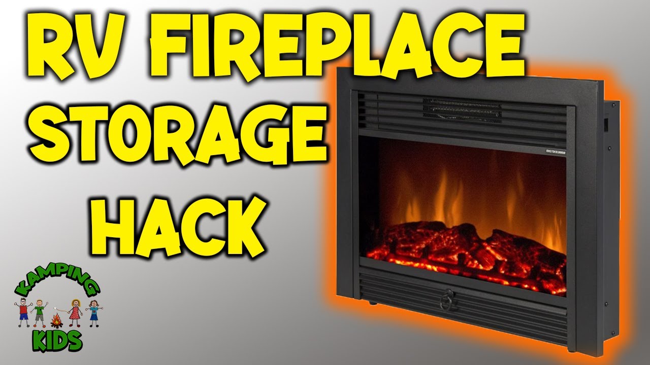 RV Fireplace Storage Hack - YouTube