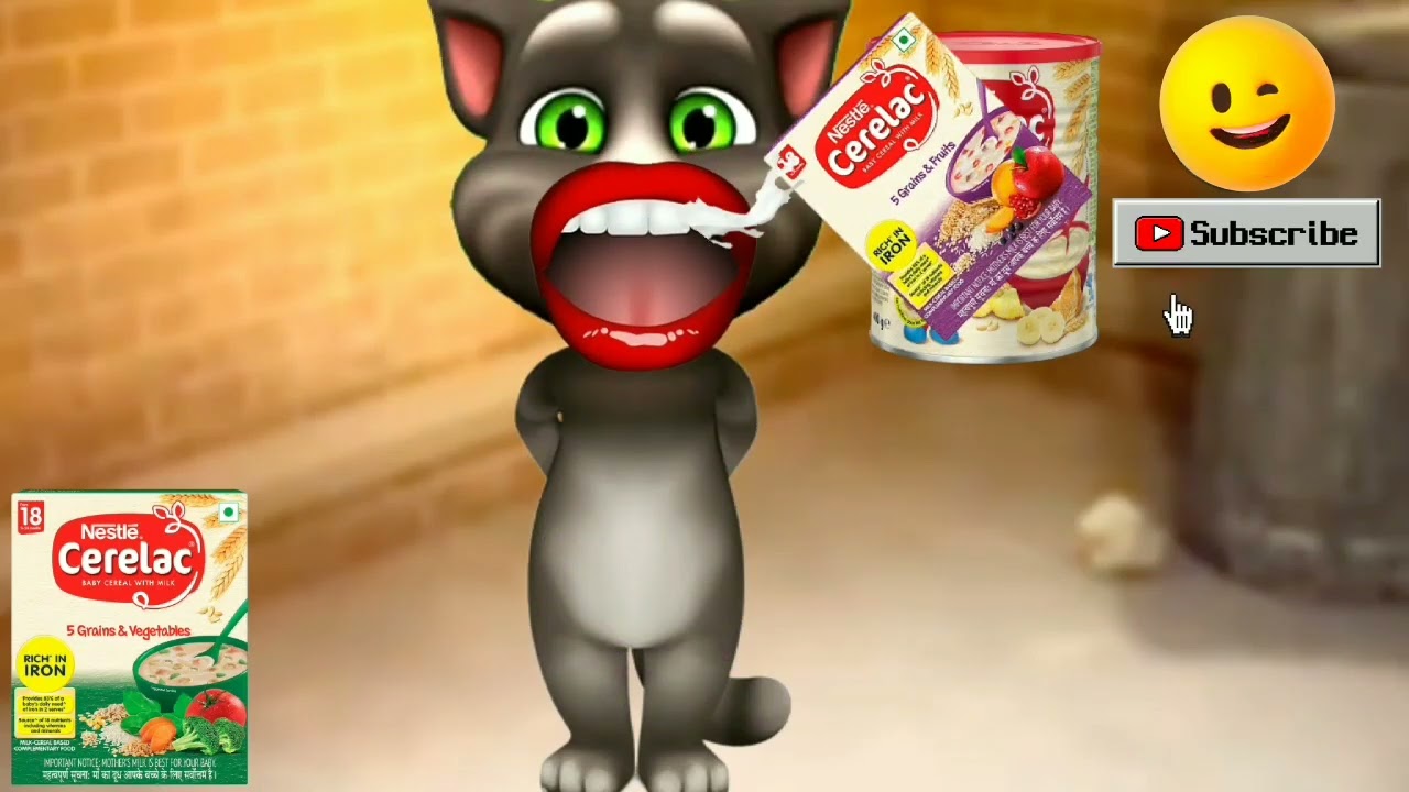 Billu Funny Cat Eating Baby Food Cerelac Funny Comedy Video 🤣😅@Billu ...