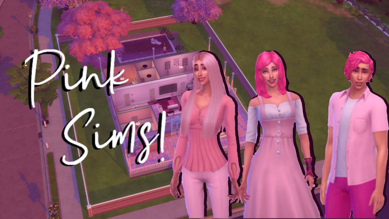 Making Sims Using ONLY PINK! - YouTube