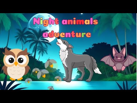 Night animals | night animals adventure | animals | animals for kids ...