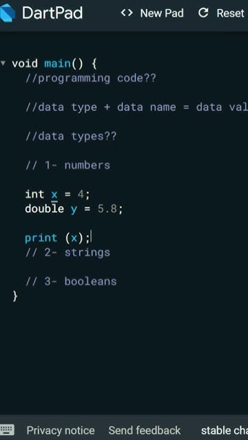Numbers Datatype Datatypes Dart Programming Language Number Numbers Flutter Youtube