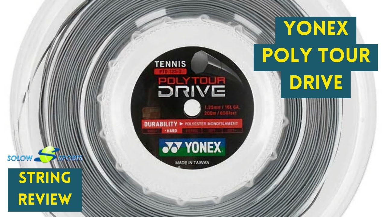 Yonex Poly Tour Drive Tennis String Review - YouTube