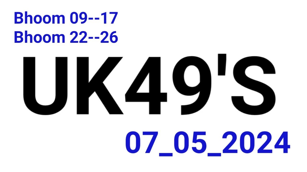 Uk49s Prediction for today 07-03-2024, - YouTube