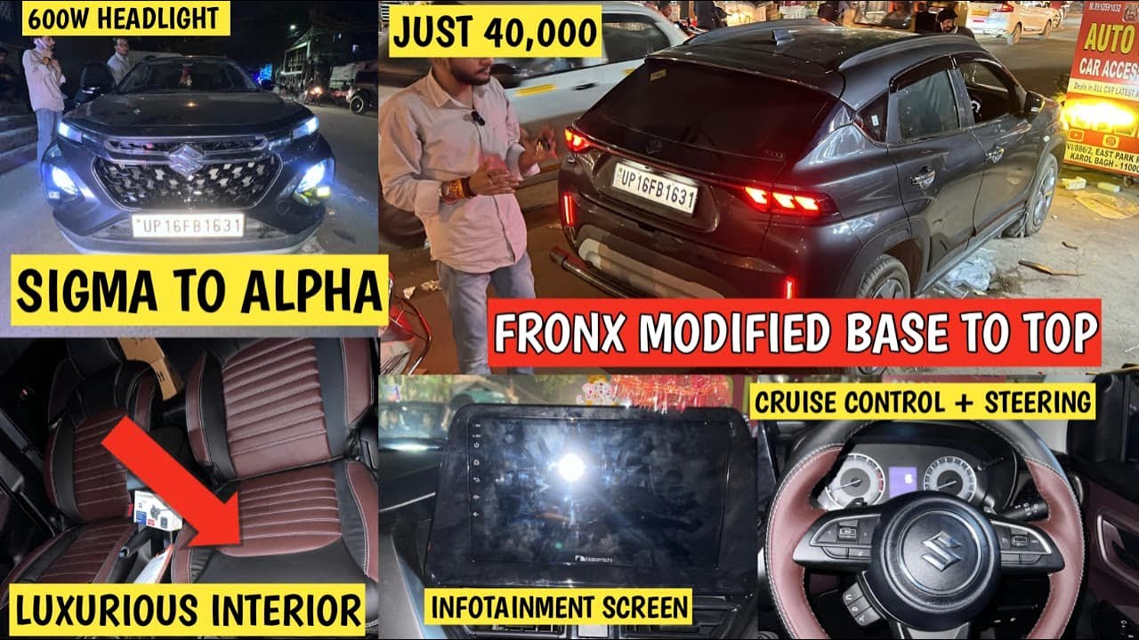 FRONX Base To Top Modified Only ₹40 हज़ार में🔥 Fronx Modification With ...