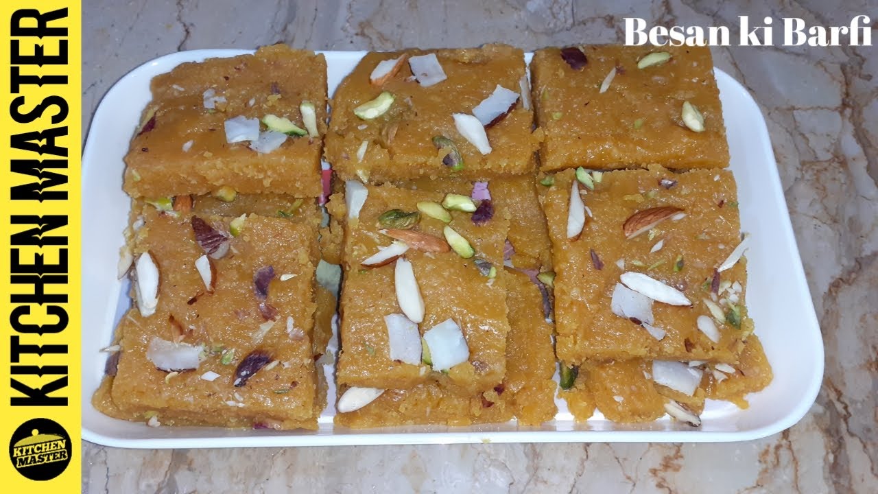 Besan ki Barfi Recipe by Kitchen Master | Kitchen Master - YouTube