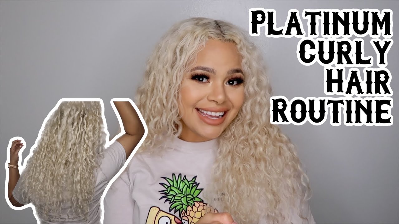 PLATINUM CURLY HAIR ROUTINE | VLOGMAS 2022 - YouTube