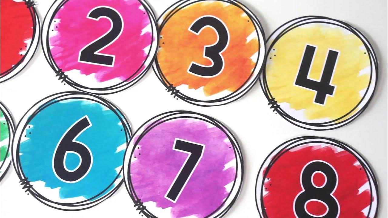 Watercolor Classroom Decor - YouTube