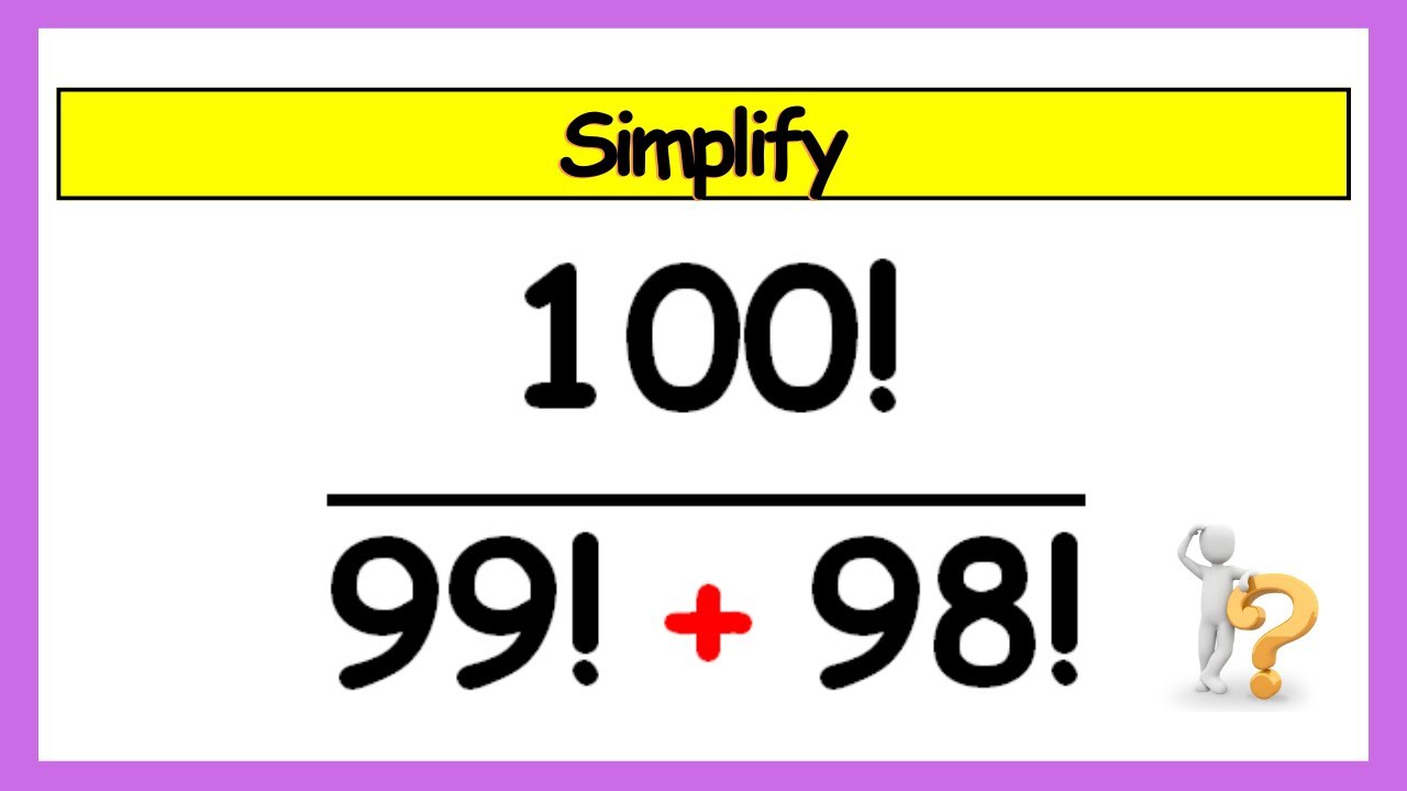🔴Factorial Algebra Math Simplification | Quick Solution - YouTube