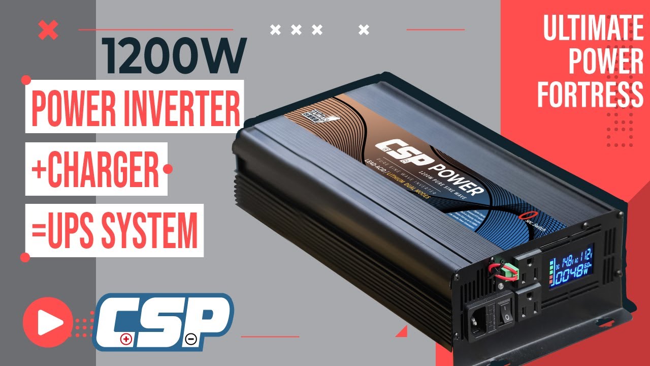 CSP ES-1200 Pure Sine Wave Inverter | Reliable 1200W Backup Power ...