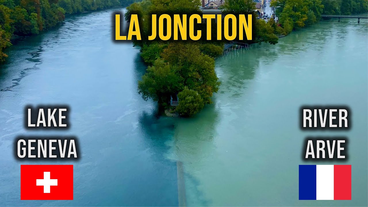 La Jonction Geneva Switzerland | 2 Rivers Meeting but NOT Mixing ...