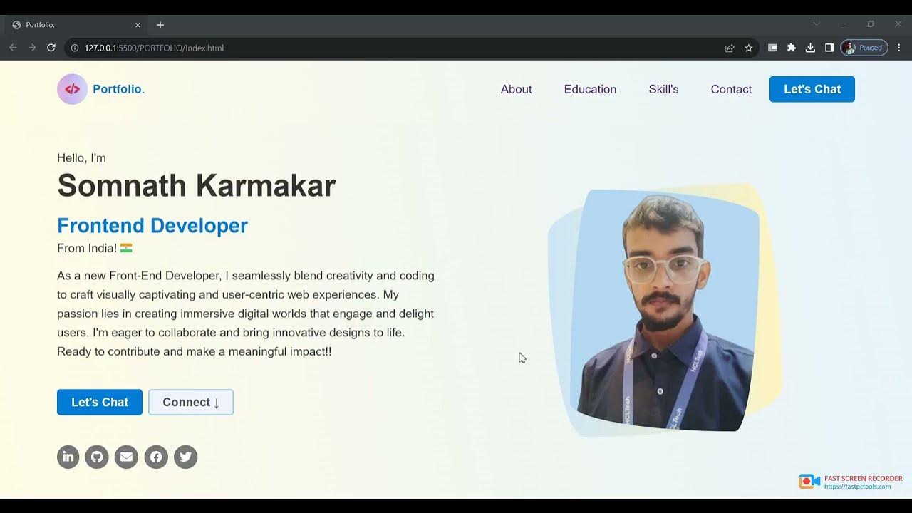 My first frontend Project Short !! #HTML #CSS #frontend #javascript #webdevelopment - YouTube