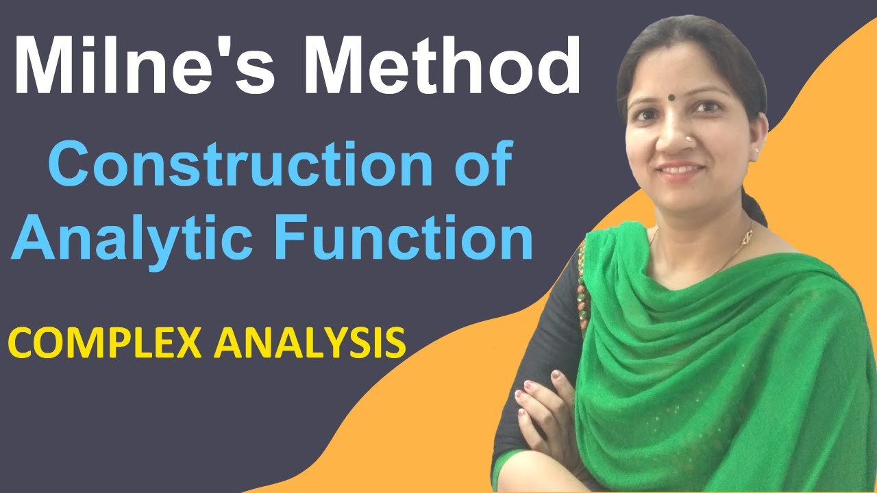 Complex Analysis Milne Thomson Method For Analytic Function Solved Examples Youtube