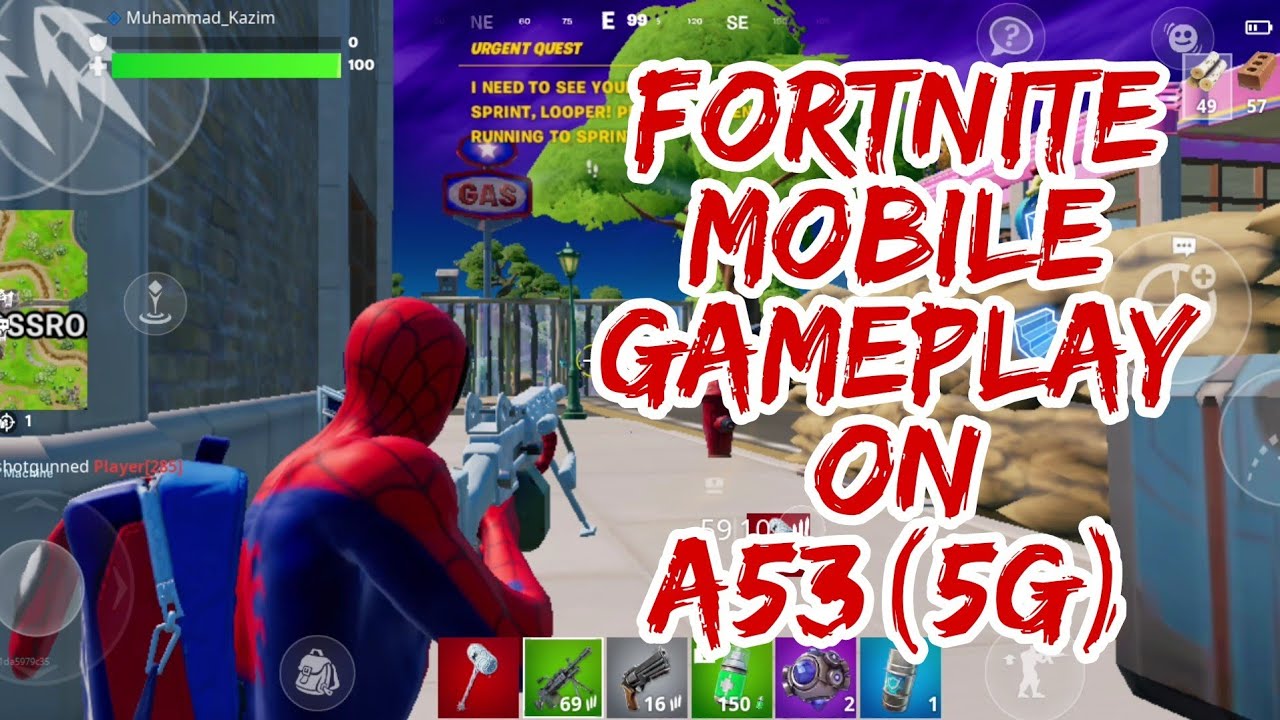 Fortnite Mobile Gameplay on Samsung A53 5g |A53 fortnite Mobile ...