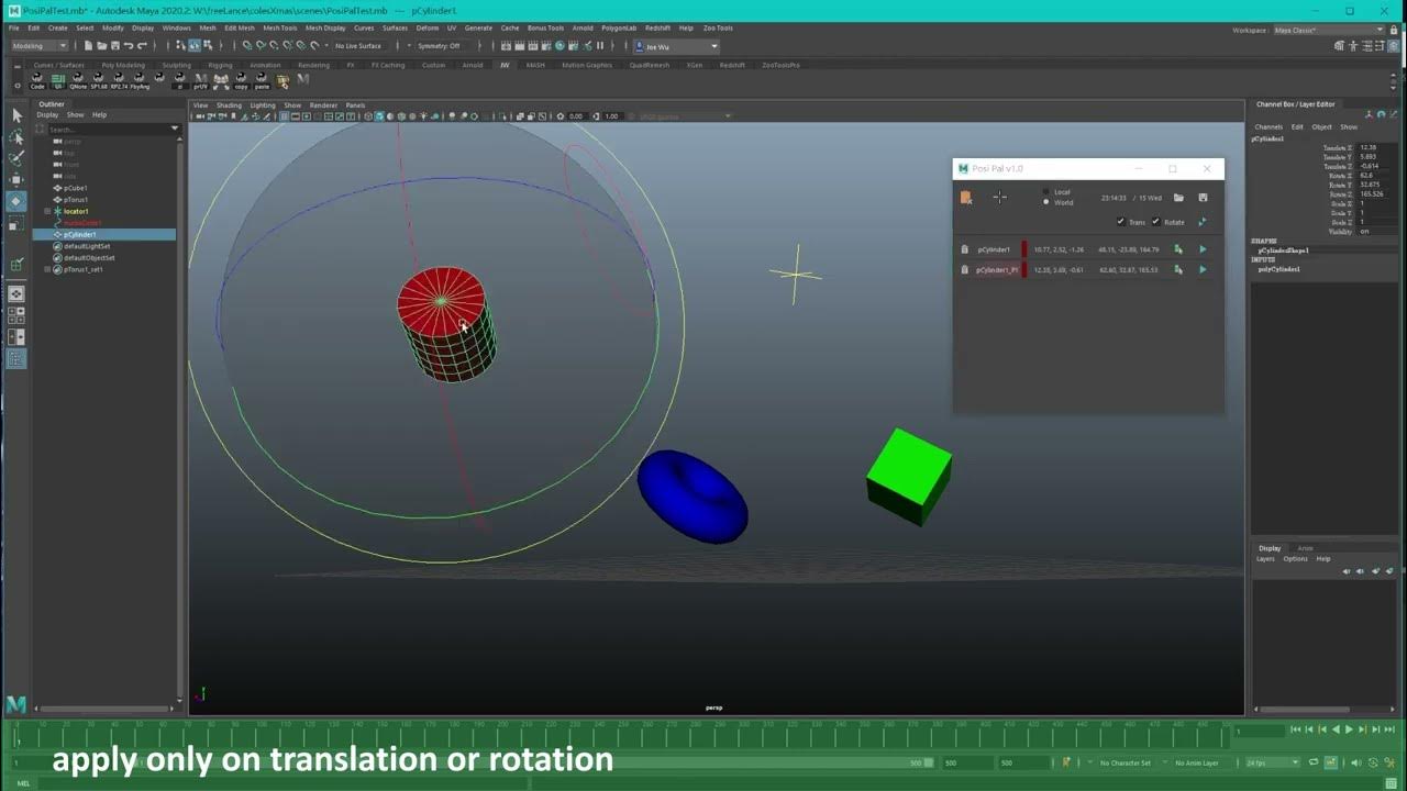 Maya Poly Tool R&D - posiPal for Maya v1.0 - YouTube