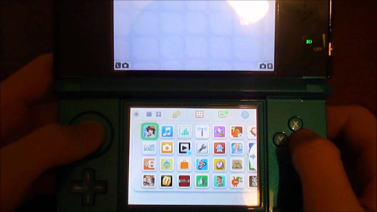 Weird 3DS Home Menu Glitch - YouTube
