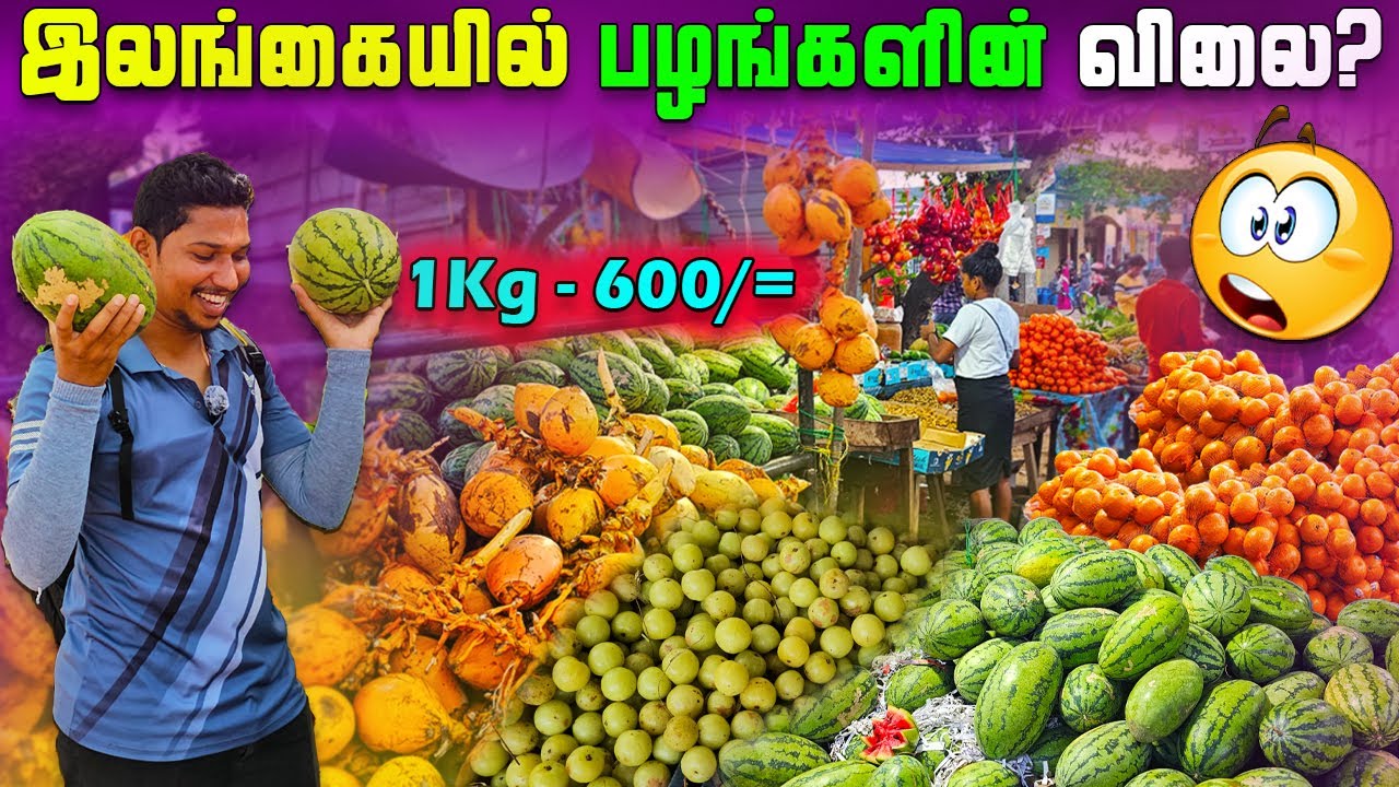 இலங்கையில் பழங்களின் விலை என்ன தெரியுமா?🍇| Jaffna Fruits Shop | Jaffna ...