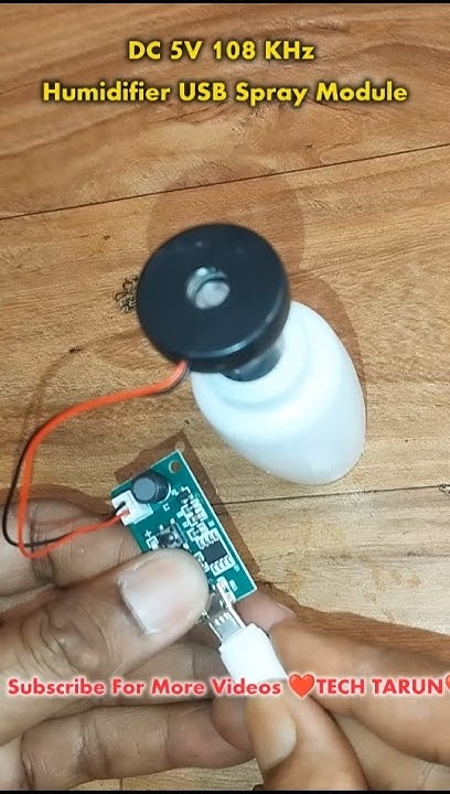DC 5V 108KHz Humidifier USB Spray Module || Small Fog Machine - YouTube