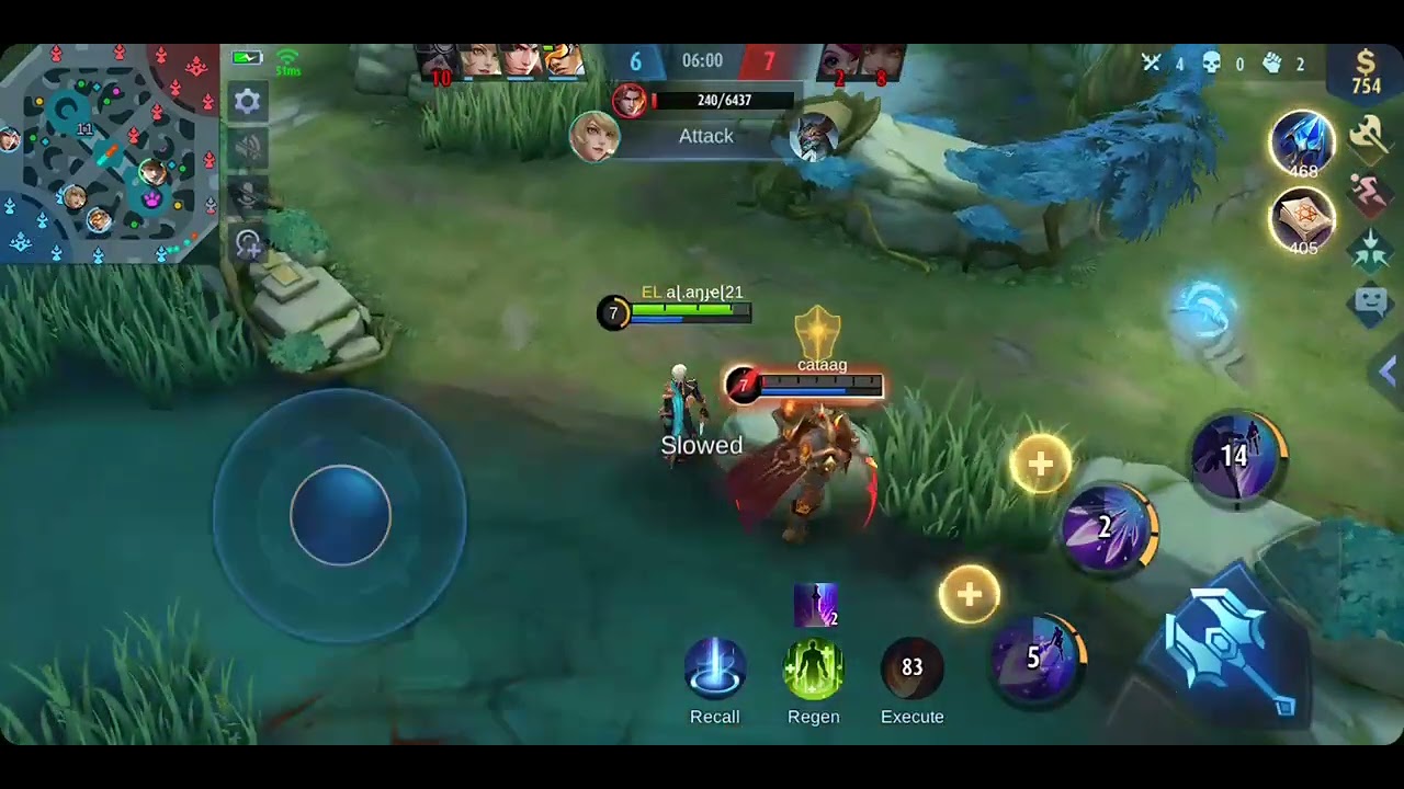 gusion basic attack - YouTube