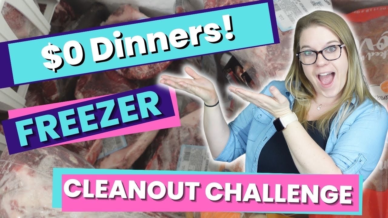 $0 Emergency Budget Challenge || Freezer Clean out Challenge || Cook ...