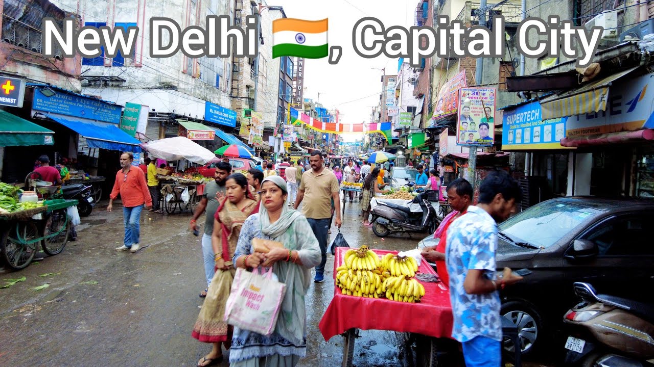 Multani Dhanda, Paharganj, New Delhi India 🇮🇳, Walking Tour, Walking In India, Delhi City ...