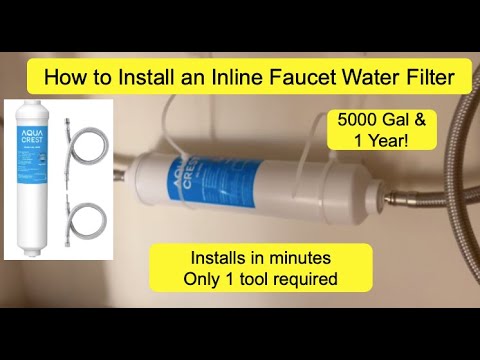 How to Install a Kitchen Sink Cold Water Filter - YouTube