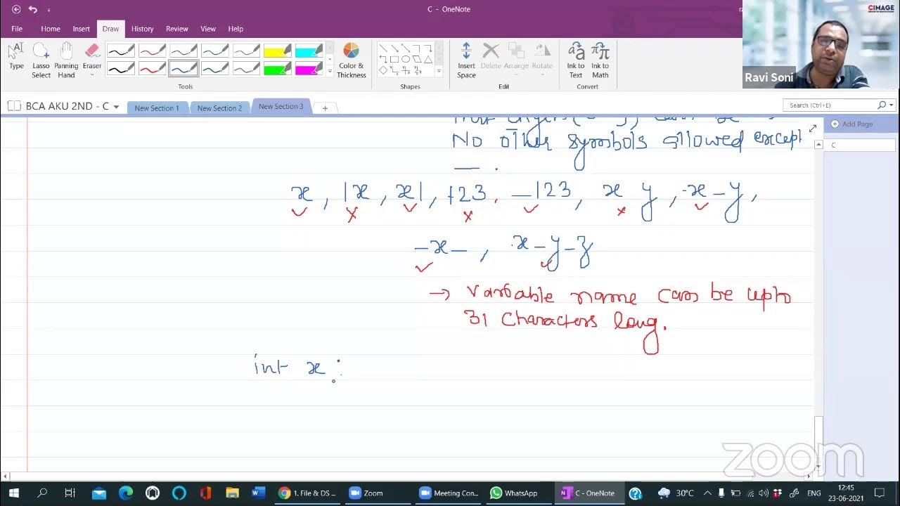 BCA AKU 1ST SEM. : C PROGRAMMING - YouTube