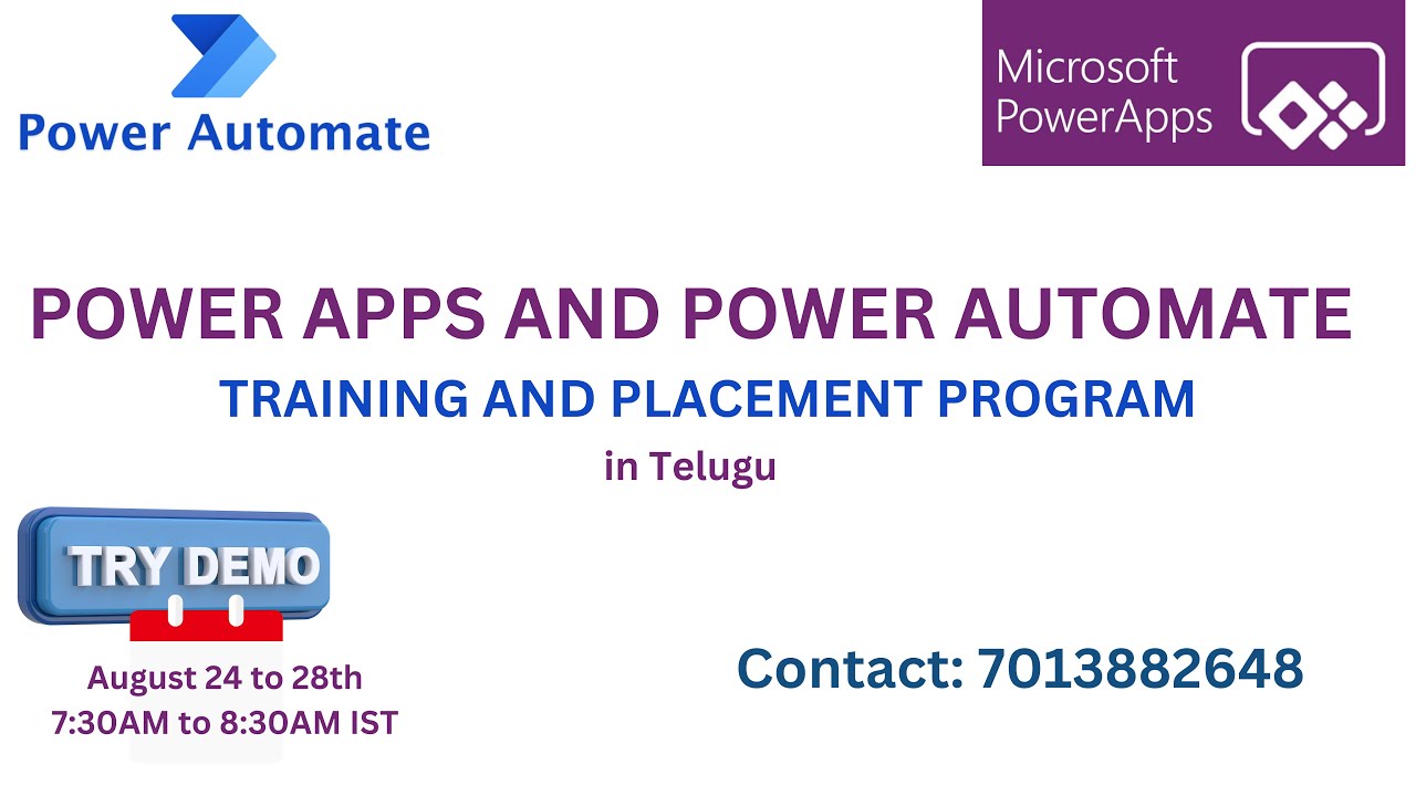 Master Power Apps & Power Automate | Training with Placement ...