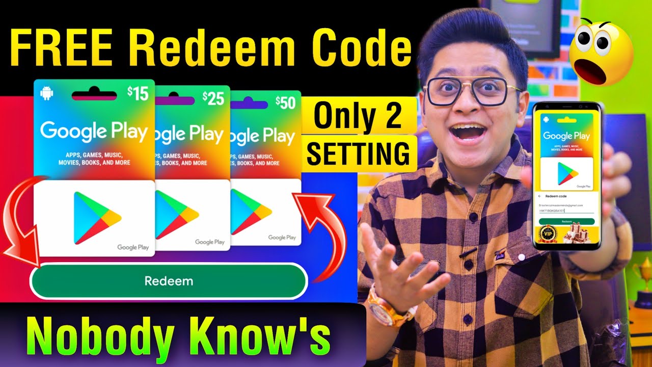 Earn Playstore Gift Vouchers at ₹0/- | How to get free google redeem ...