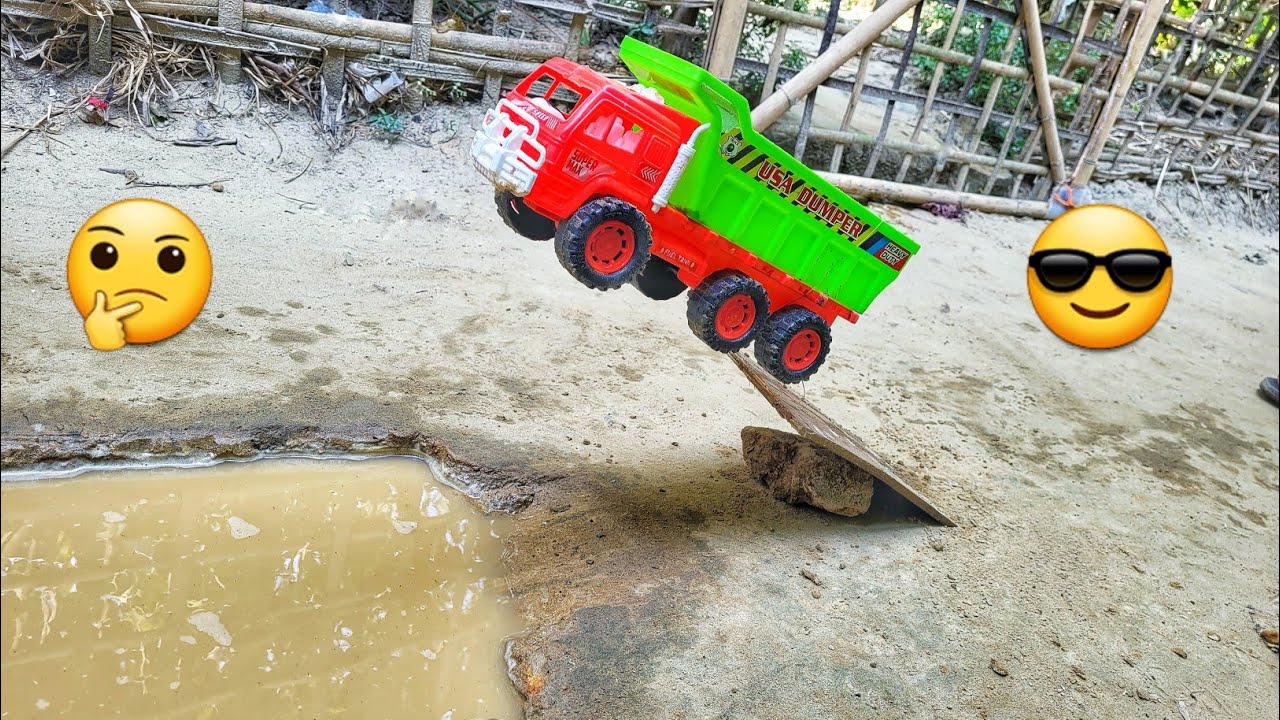 Tata Dump Truck Polo Truck Hyva Truck Jump Video | Toy Cartoon | Samim Creator - YouTube