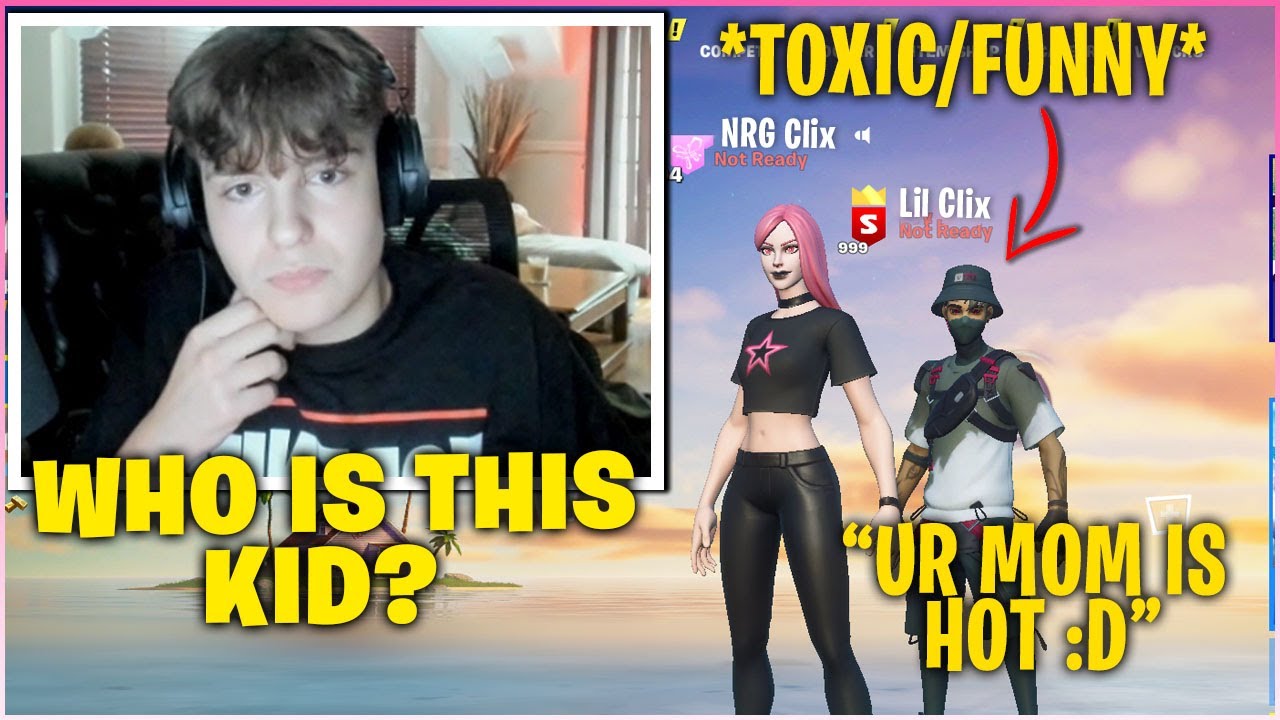 CLIX TROLLS The Most TOXIC & FUNNY Kid In *NEW* ARENA FILLS! (Fortnite ...