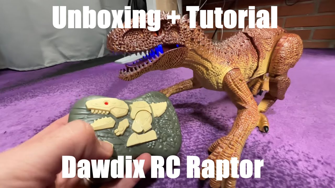 Dawdix Remote Control Dinosaur, RC Dinosaur Toy with LED Light & Sound ...