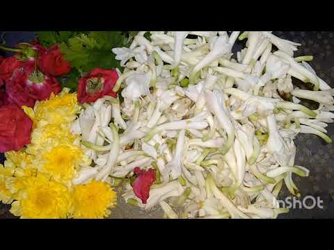 simple & easy flower garland/ sugandha raj flower garland🌼 - YouTube