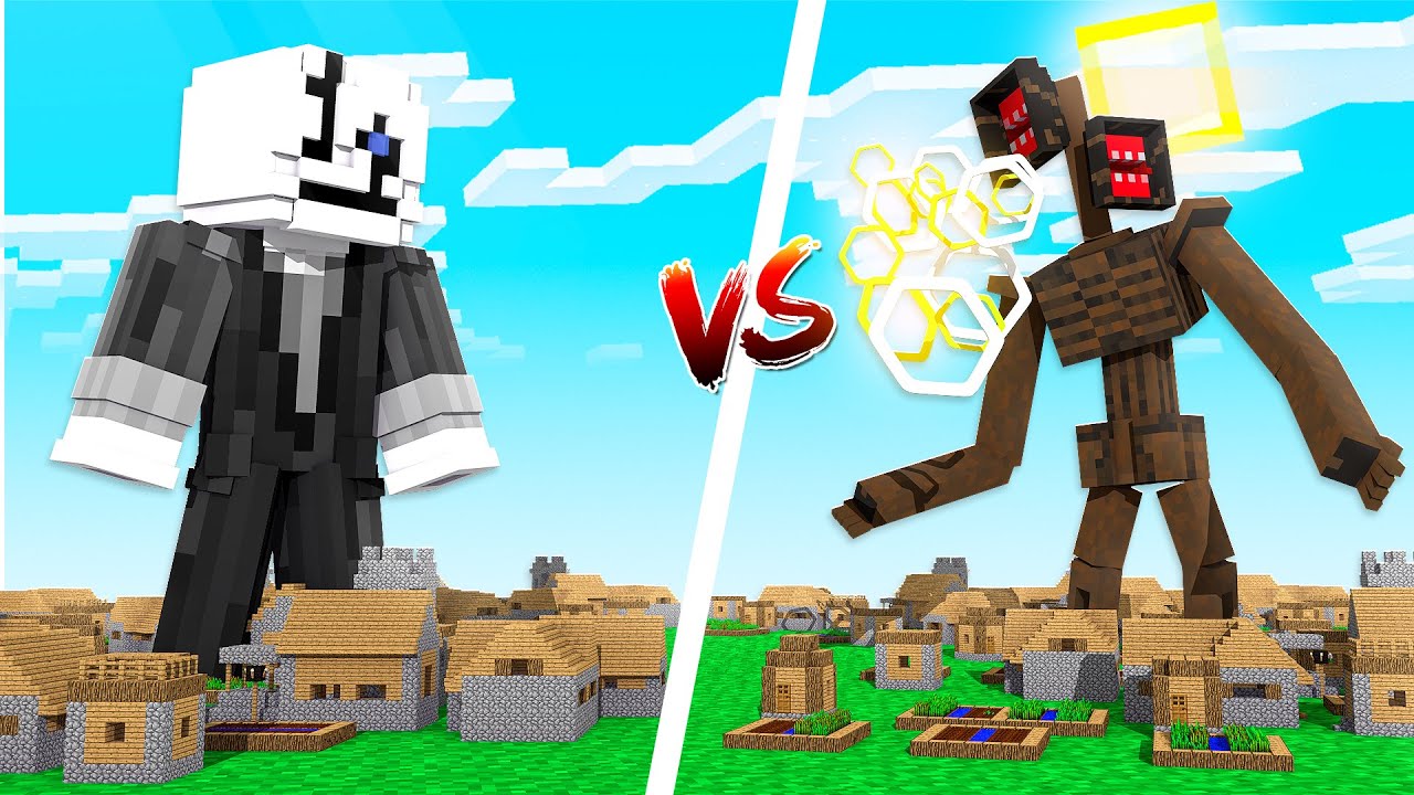 GASTER vs SIREN HEAD NO MINECRAFT! *incrível* - YouTube